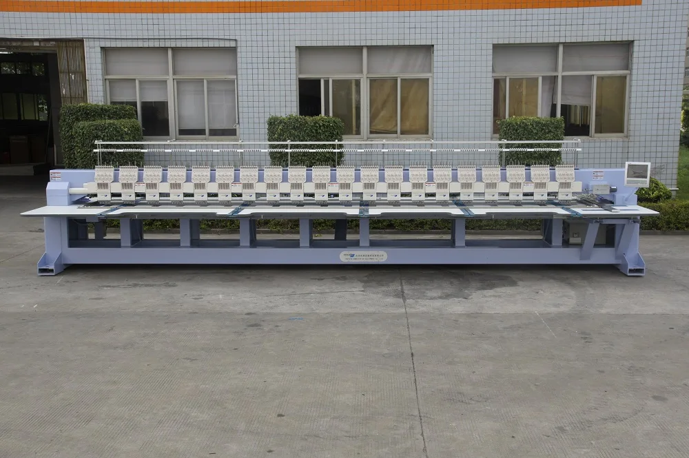 Yonthin 6 Color 27 Head High Speed Flat Computerized Embroidery Machine ...