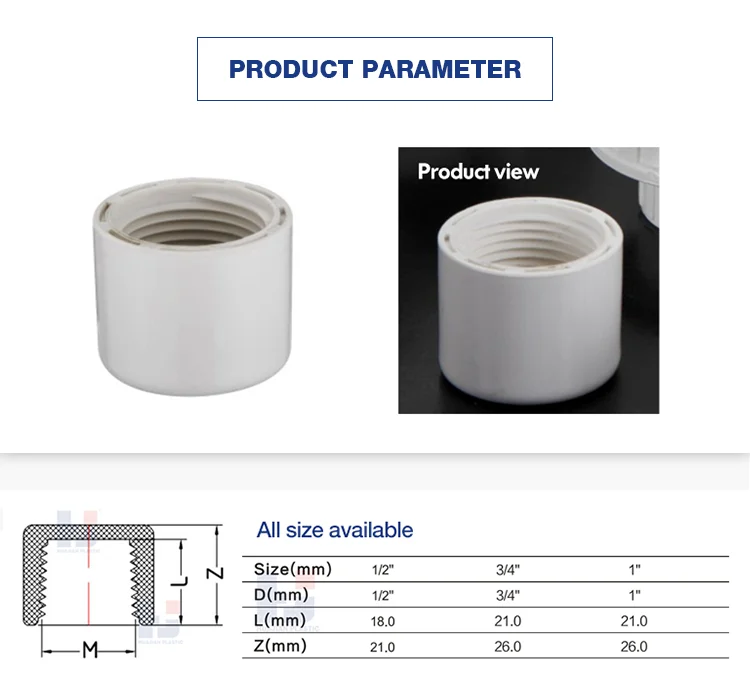 Hj Best Price 6 10 12 24 24"inch Pvc Pipe Hode Fitting End Cap - Buy 10 ...