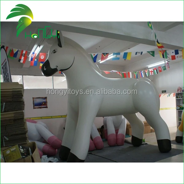 Inflable Caballo Blanco/globo Inflable Caballos Para La Iglesia ...