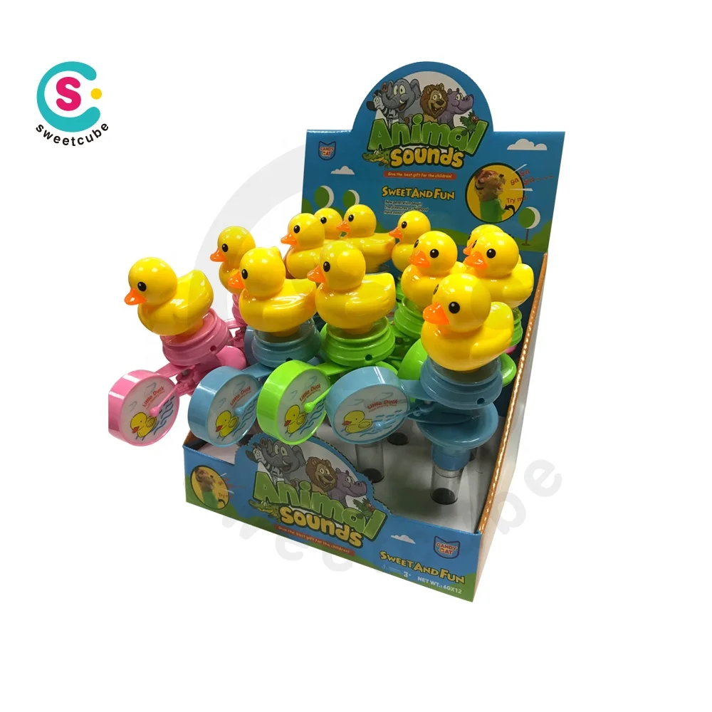 Duck Flash Shaking Drum Duck Toys Candy with Lighting