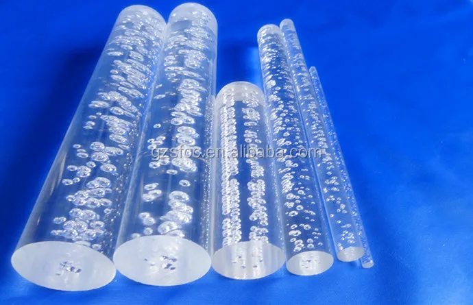 Solid Bubble Rod Acrylic,Clear Acrylic Bubbles,Clear Plastic Bubbles ...
