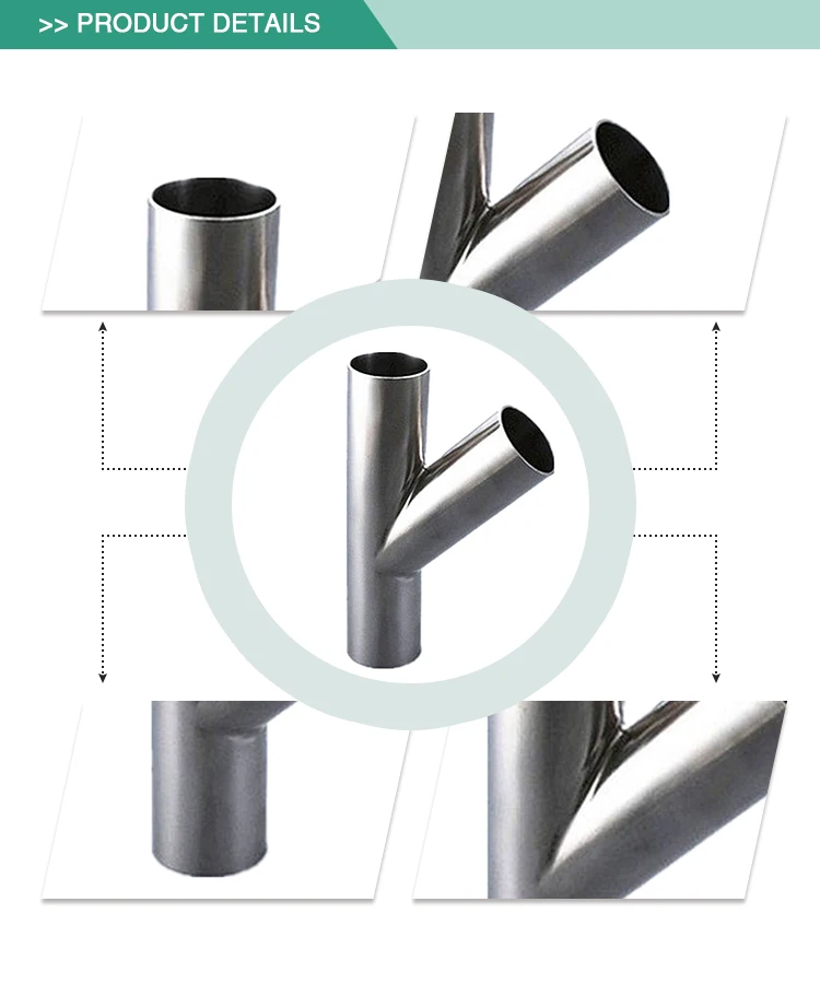 Sanitary Ss304/316l High Polished Reducing T Type Tee For Diary,Food ...