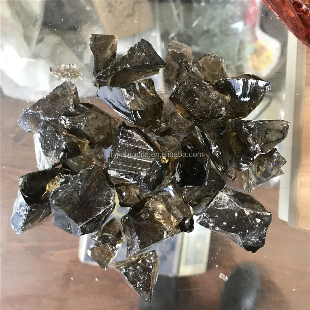 Wholesale Colored Large Landscaping Slag Glass Rocks Blue Decorative ...