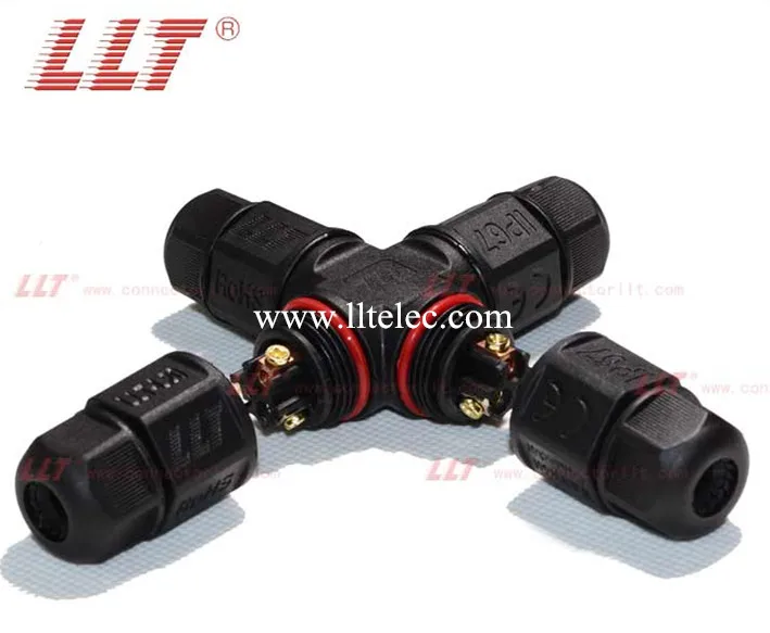 Llt Ip67 Waterproof Cable Junction Cross Type 4-way Connector - Buy Led ...