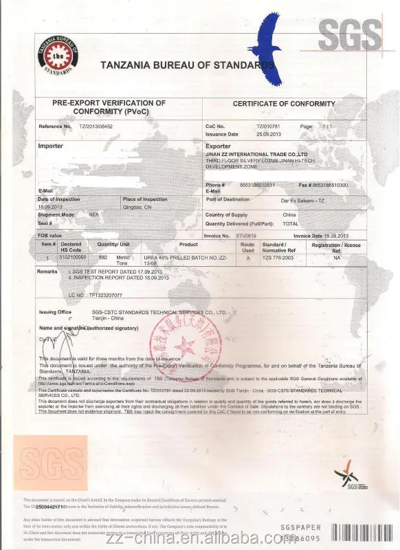 Urea 46 Nitrogen Fertilizer Approved By Sgs And Intertek On Quality - Buy Urea Nitrogen ...