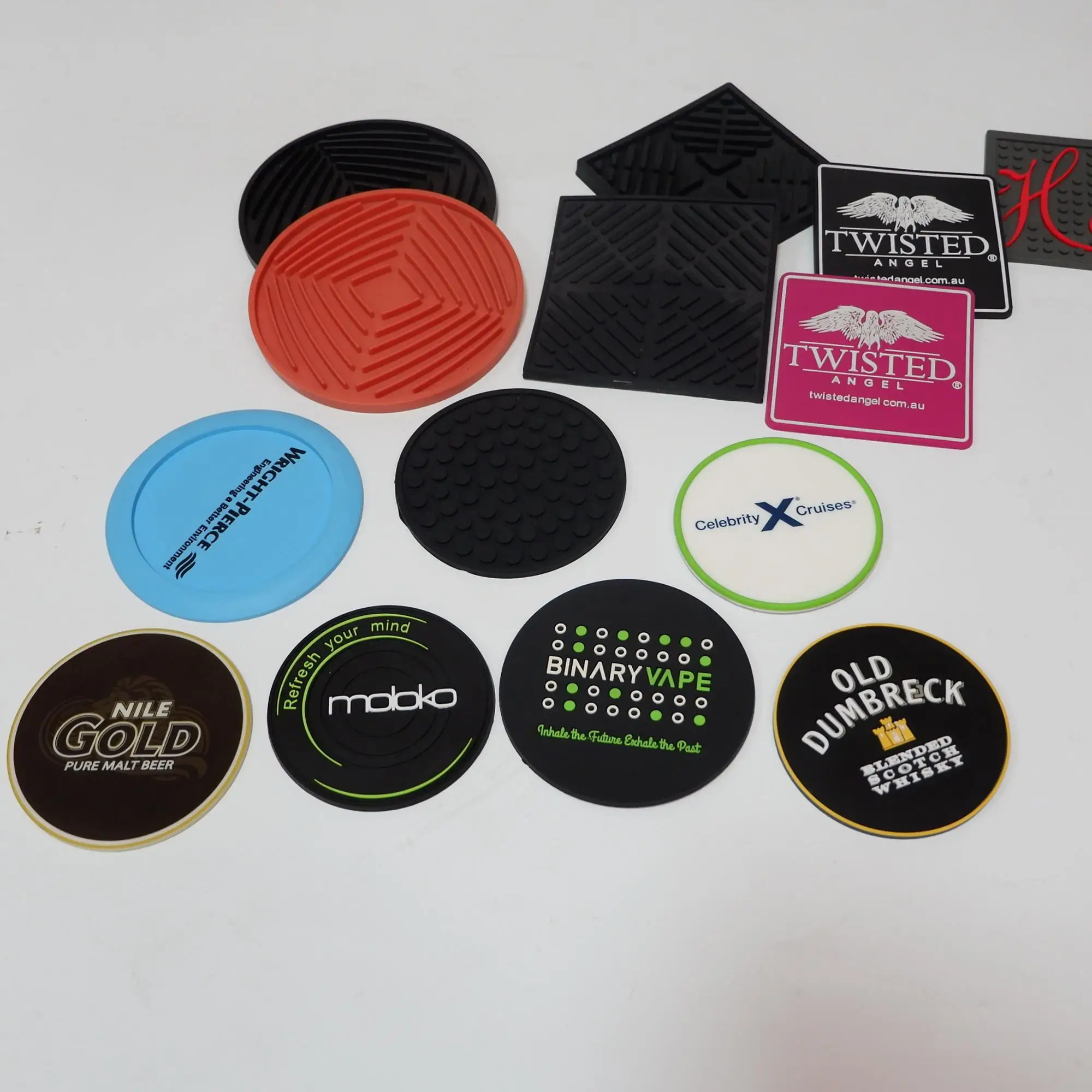 New Design Custom Pvc Coaster Round Flower Silicone Coaster Embossed ...