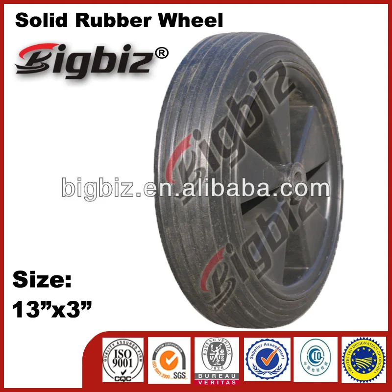 13" Solid Rubber Wheel,Wedge Idler 13inch Rubber Wheels - Buy 13inch ...
