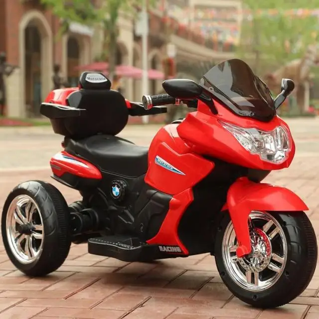 H Remote Red Blue White Motorcycle For Kids 8 Years Old/three Wheel ...