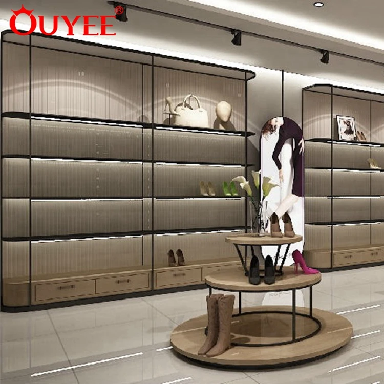 Chappal Stand Design - Modern Retail Shoe Display Ideas