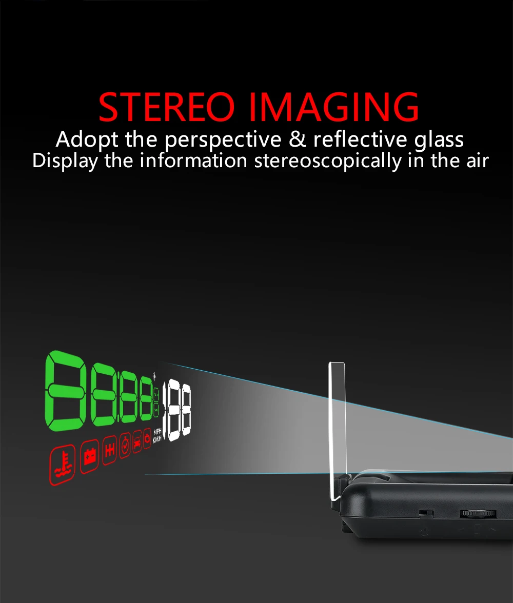 Car HUD Head Up Display with Reflection Board – Fuding Stars ...