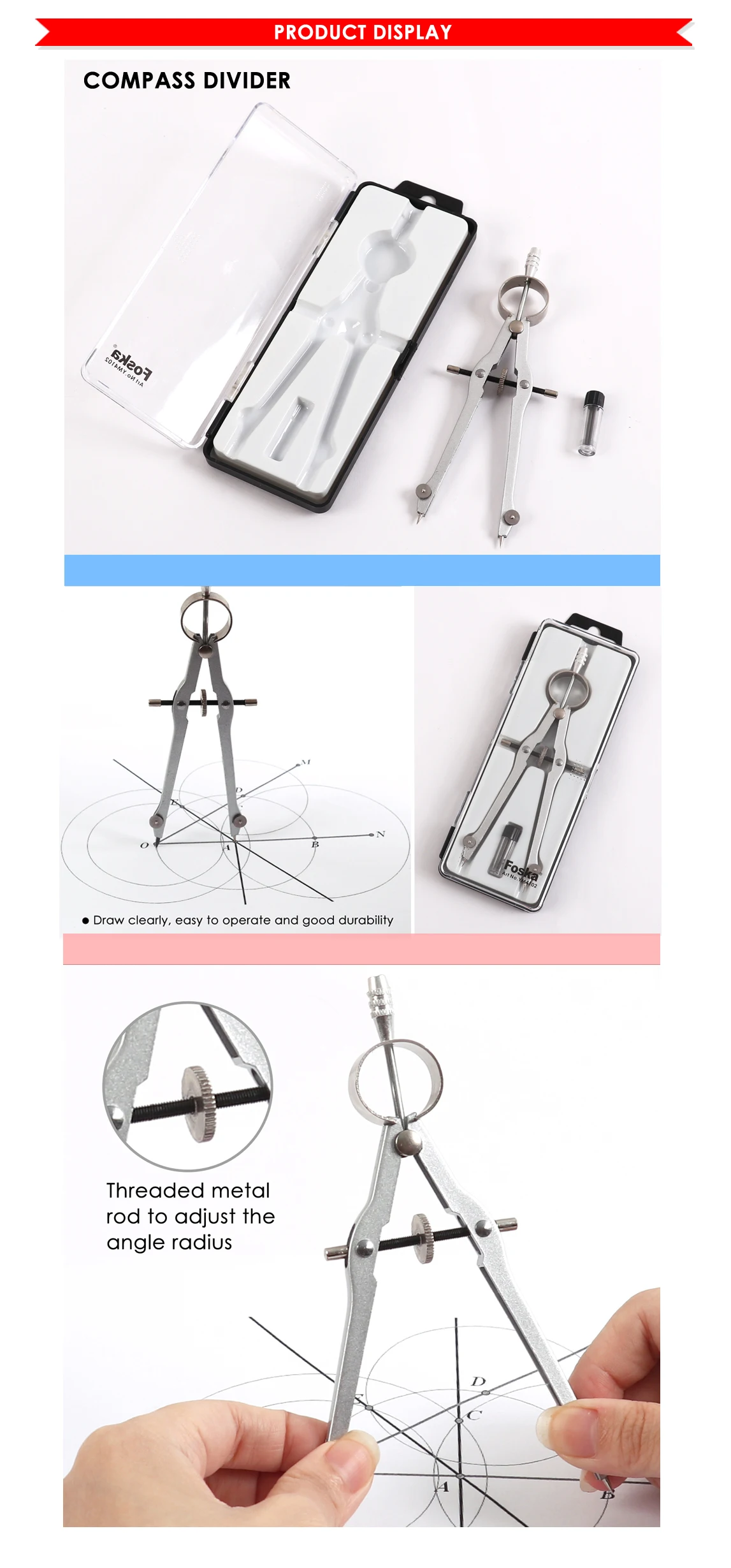 High Quality Student Compass Divider Set - Buy Compass Divider ...