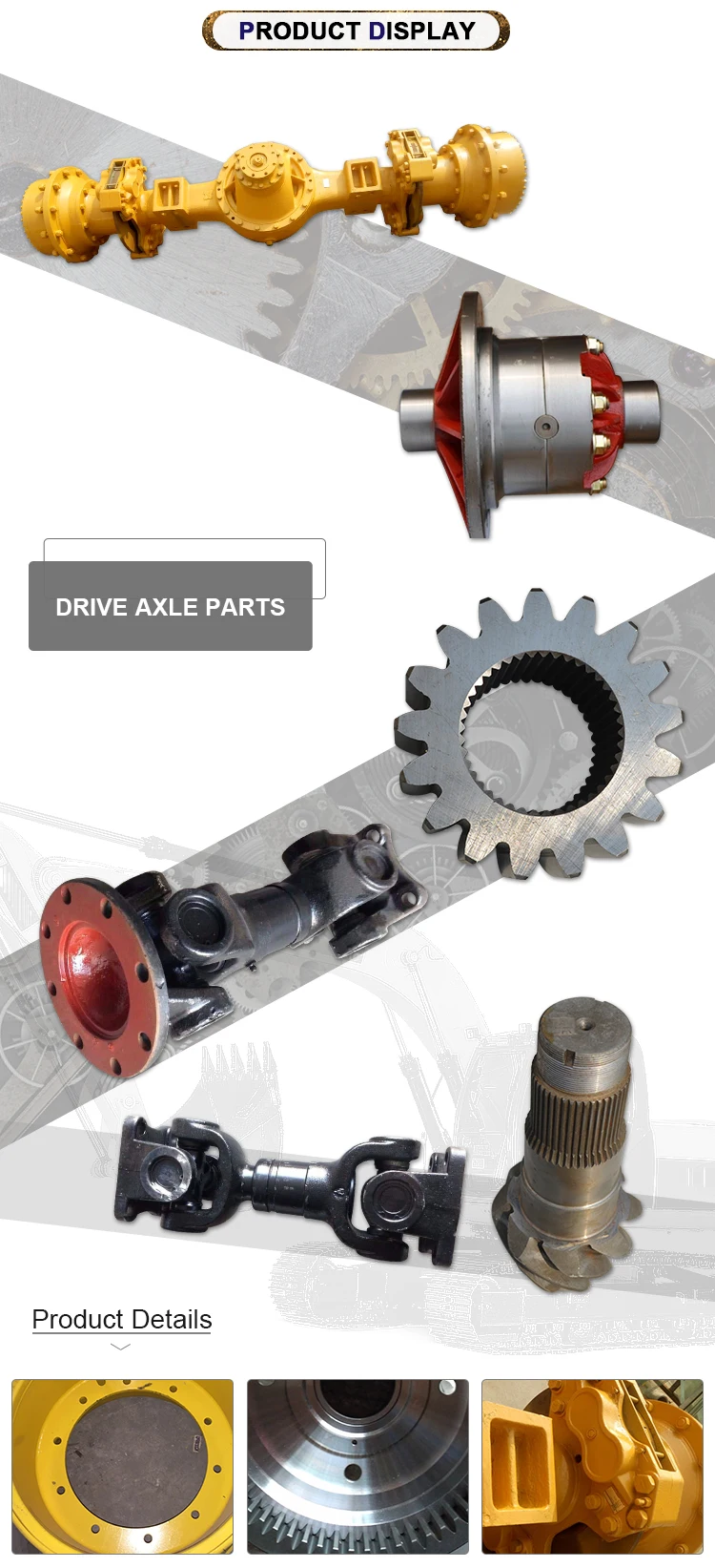 Professional Supplier Wheel Loader Parts Hydraulic Chain Drive Rear ...