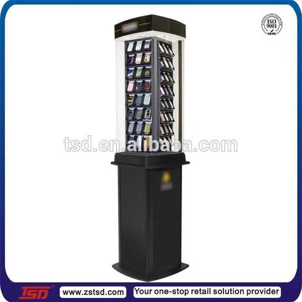 Custom Store Counter Top Rotating Acrylic Lighter Display Case Stand ...