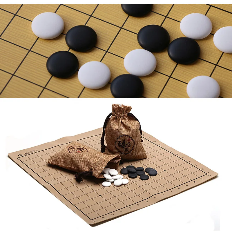 Porcelain Go Chess Piece Gobang Chess Board Game With Handmade Bowl ...