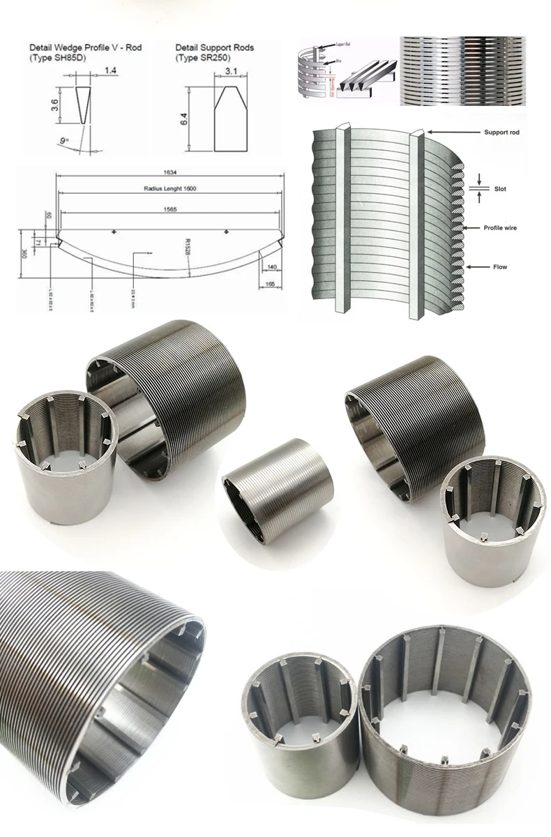 China Stainless Steel Johnson Wedge Wire Screen Pipe Water Well Screen ...