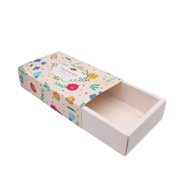 New Design White Cardboard Biscuit Box High Grade Flower Biscuit Cookie ...
