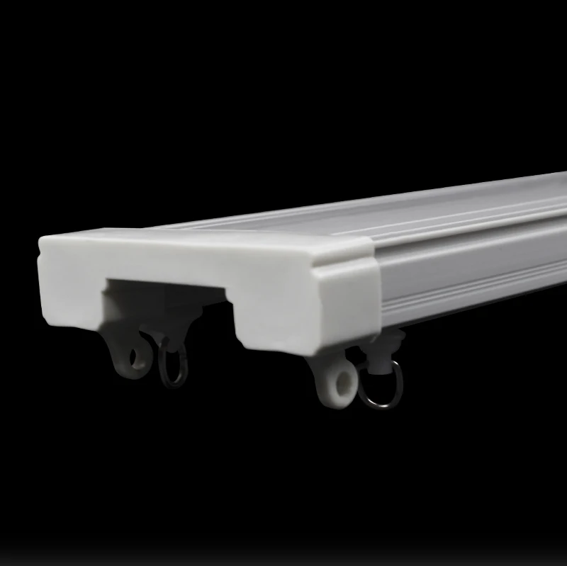 Hotel Ceiling Mounted Plastic Pvc Curtain Track Double - Buy Curtain ...