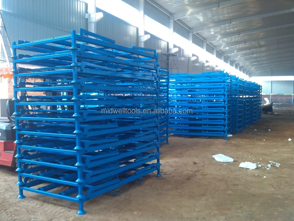 Metal Pallet Feet For Detachable And Foldable Steel Stillage Stacking ...