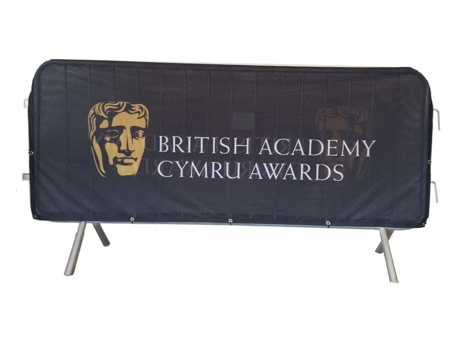 Customized Printed Logo Crowd Control Mesh Pvc Vinyl Barricade Barrier ...