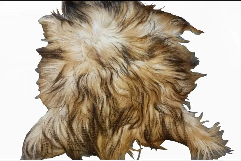 Natural Genuine Goat Long Fur Leather - Versatile & Durable