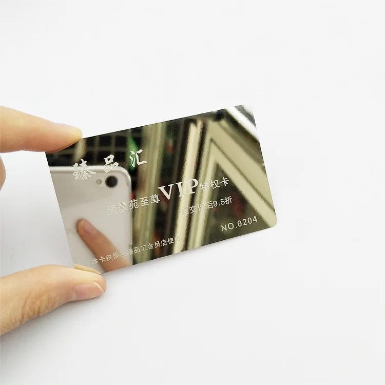 High Quality Mirror Finish Business Card - Metal Card