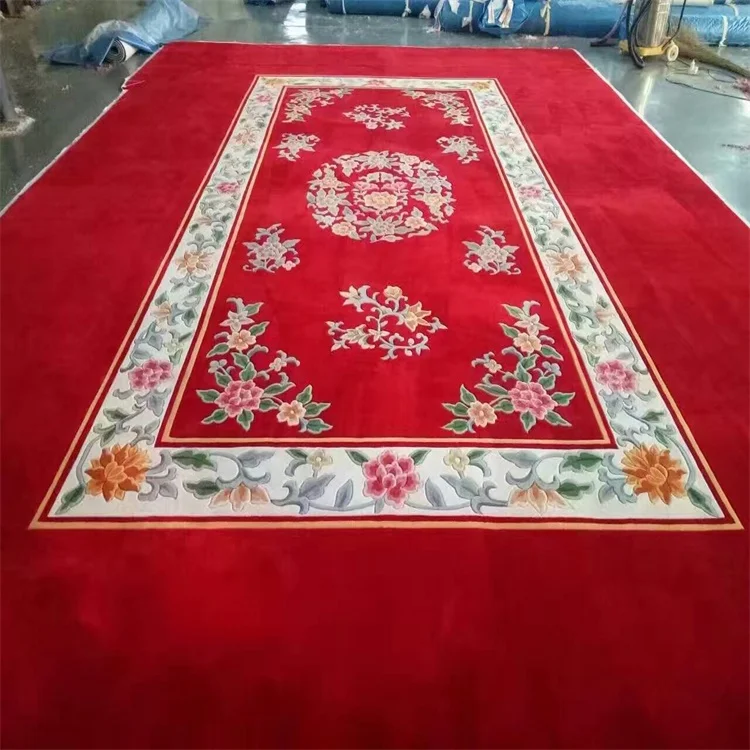 High End Hand Tufted Customized Traditional Design Red Carpet - Buy Red ...