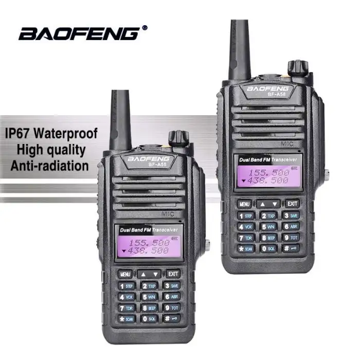 Baofeng Vhf/uhf Handheld Walkie Talkie Bf A58 Dual Band Ip57 Waterproof ...