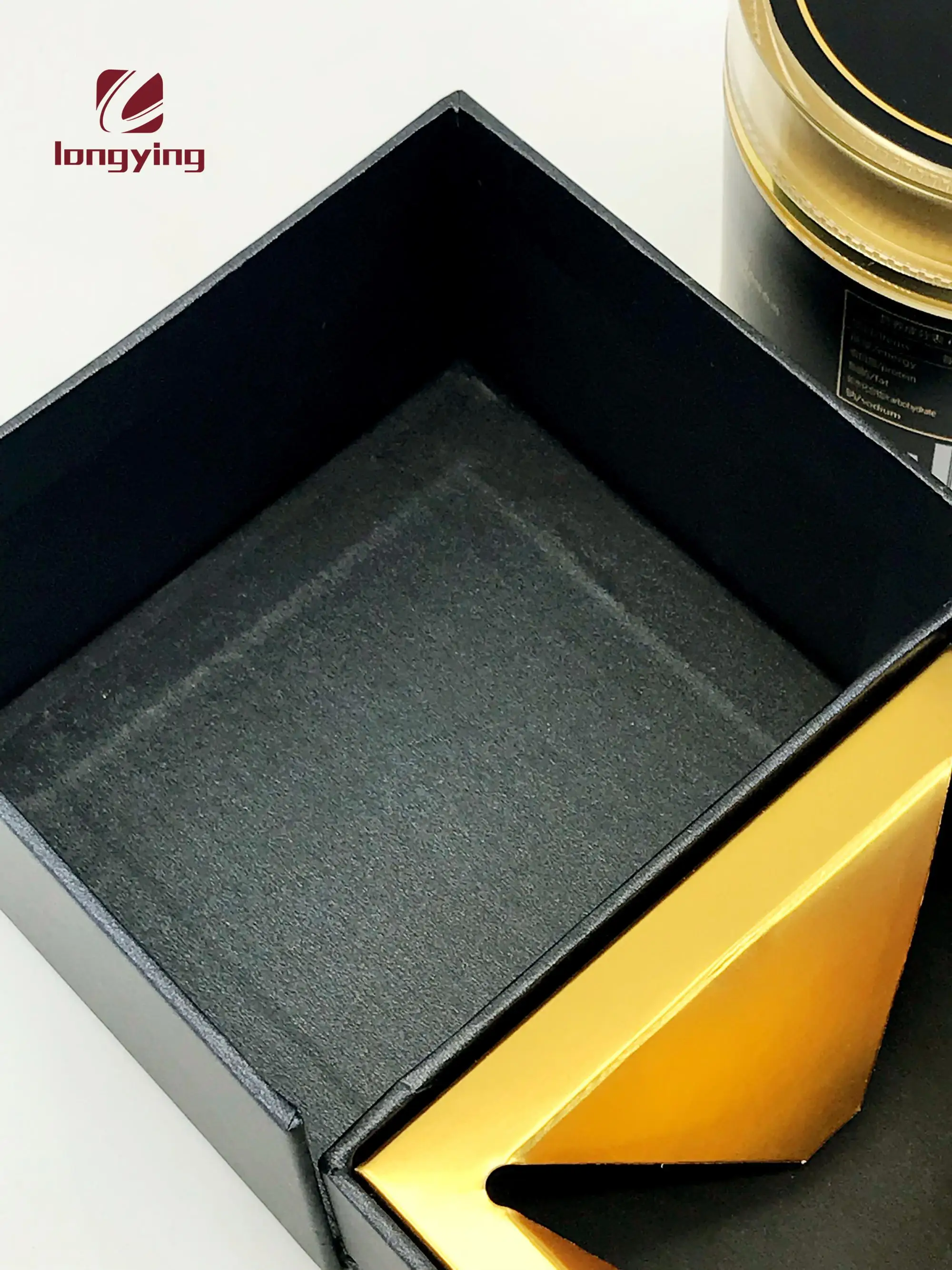 Matte Black Small Packaging Boxes Double Door Box With Glass Bottle For ...