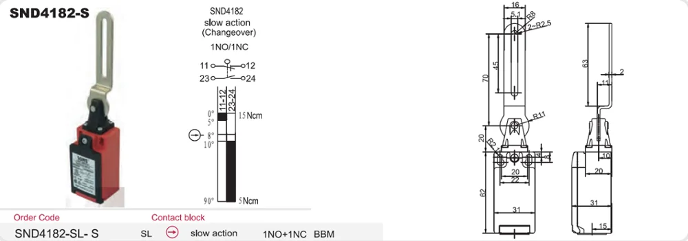 Safety Limit Switches For Hinges Lids Guards - Buy Limit Switches ...