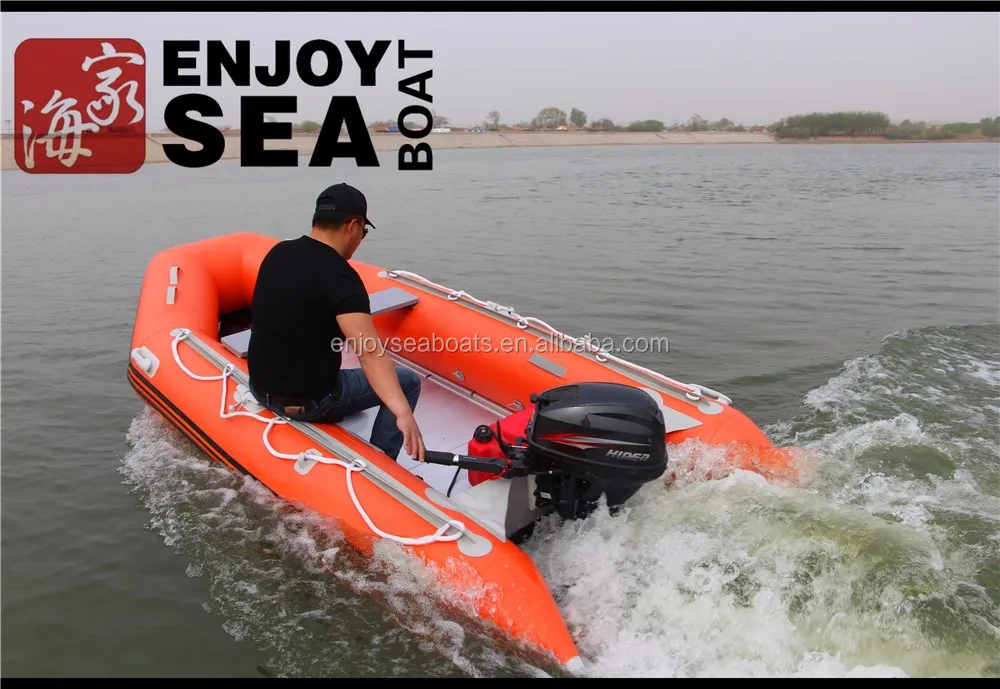 Hot 3.8m Rigid Hull Inflatable Rescue Fishing Speed Boat With Outboard ...