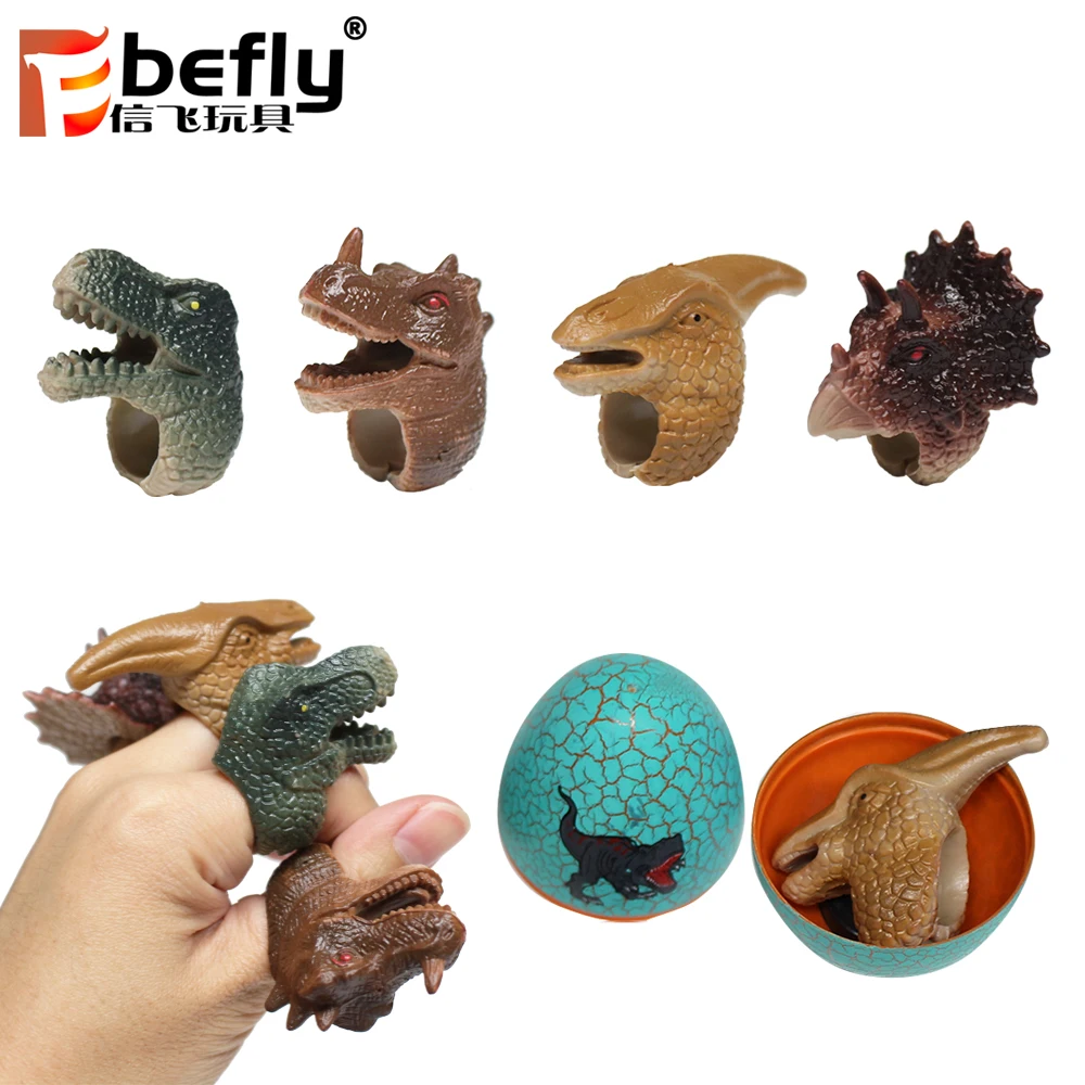 Kids Dino Theme Park Toy Plastic Dinosaur Ring In Egg - Buy Plastic ...