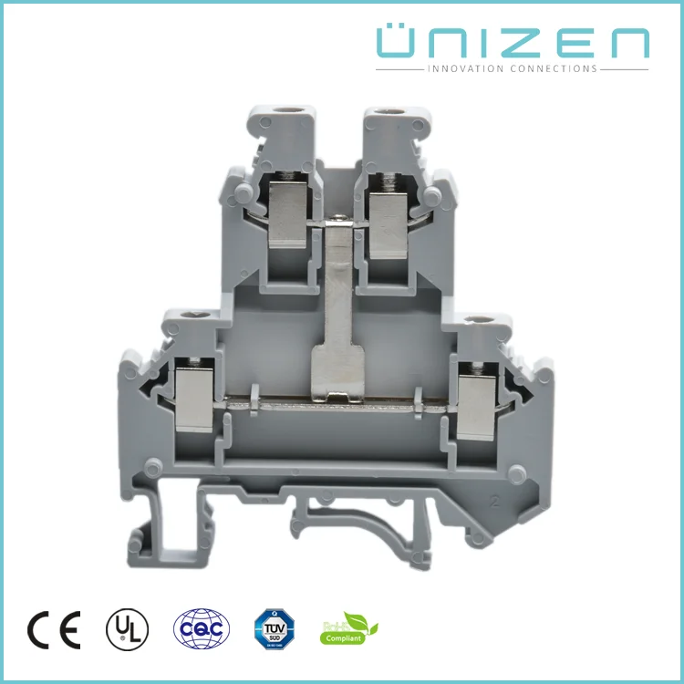 Inter-connected Double Level /layer Terminal Block Jut1-2.5/2l Clamp ...