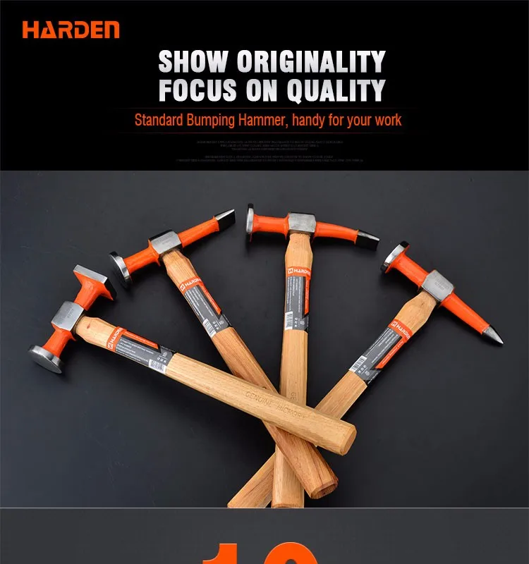 Harden 335x103x39mm Standard Bumping Hammer - Durable & Versatile