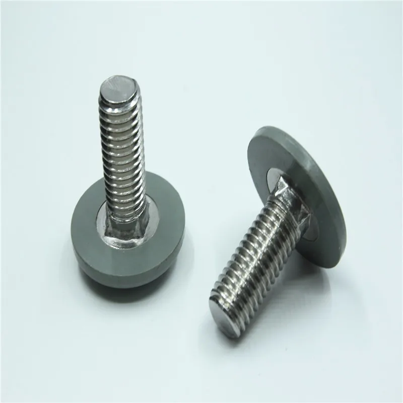Carbon Steel Round Head Silo Bolts Hex Fin Neck Bolt With Plastic Cap ...