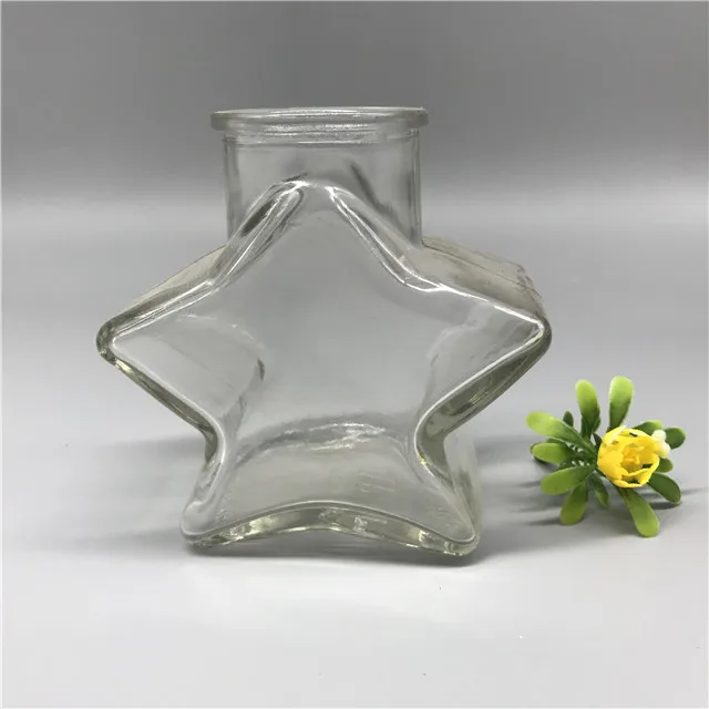 500ml Star Shape Glass Decorative Bottle With Cork - Buy Glass ...