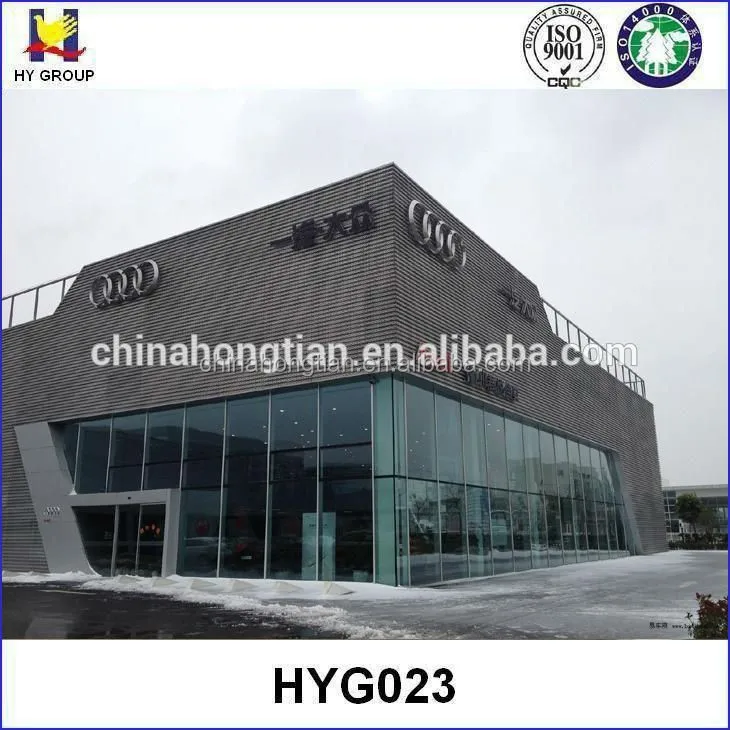 Audi Prefabricated Steel Structure Car Showroom Design - Buy Showroom ...