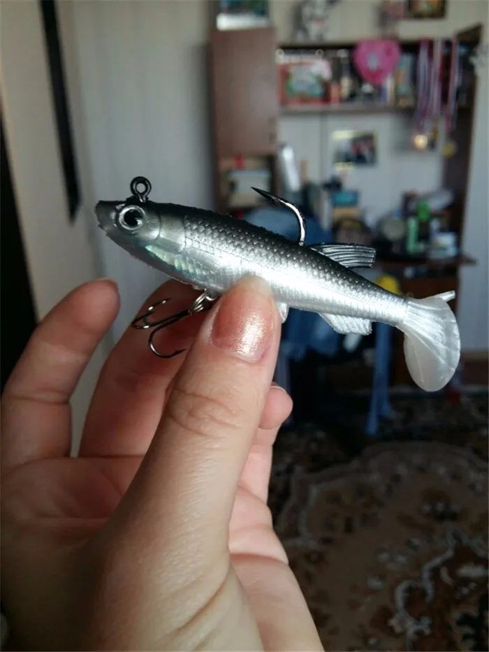 Youme 5pcs/lot Grey Soft Lure 8.5cm 16g Wobblers Artificial Bait ...