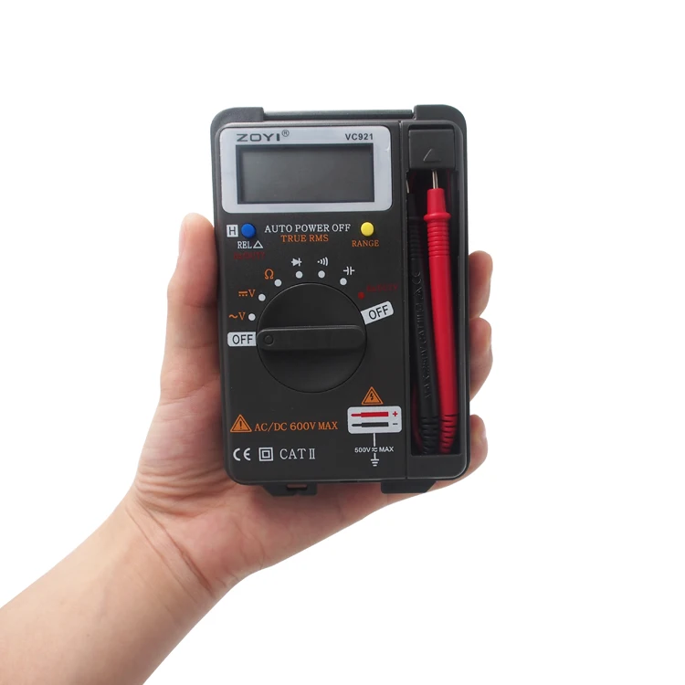 Zotek Vc921 Small Multi Tester Flip Clamshell 4000 Counts Lcd ...