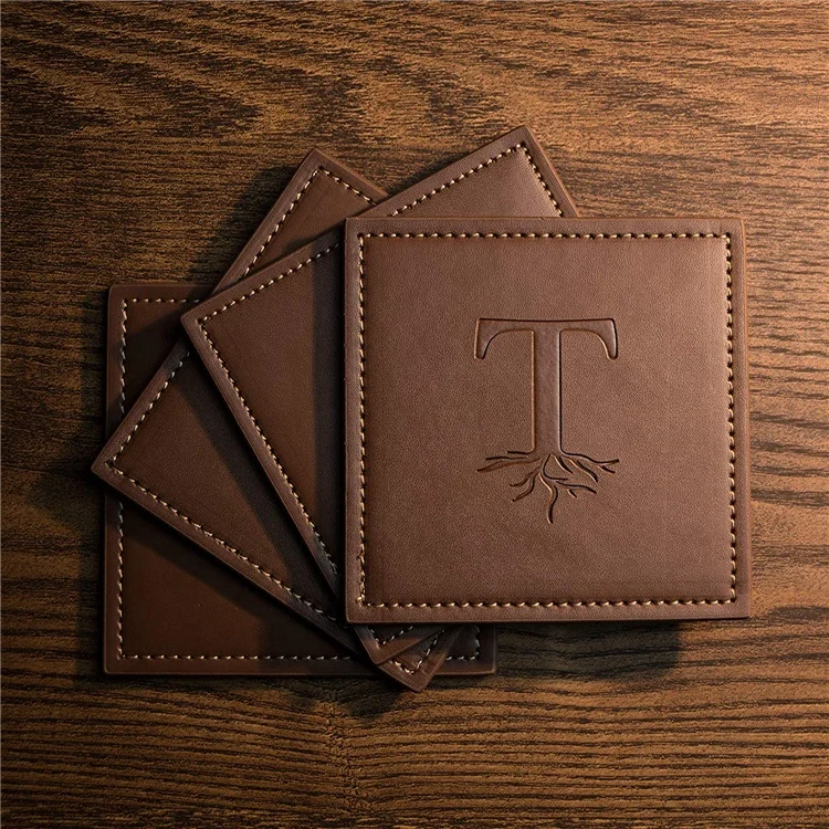 Leather Drink Coasters - Stylish & Sustainable Solutions