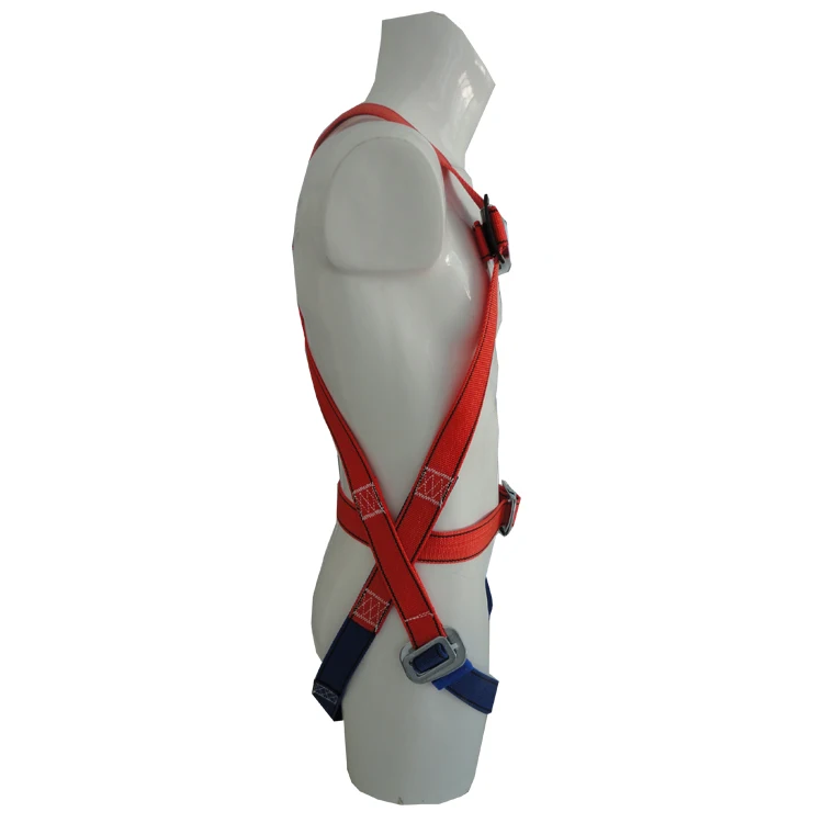 Ce Double Shoulder Full Body Harness With Shock Absorber Lanyard - Buy ...