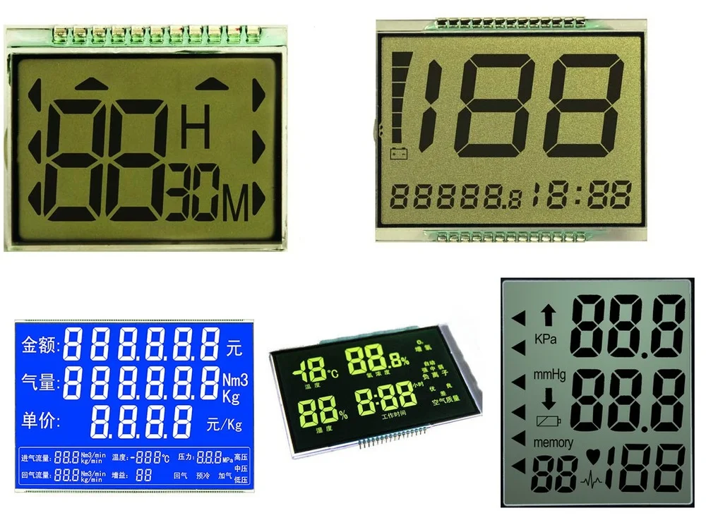 Customized Tn Negative Lcd Display With Fpc Connector - Buy Customized ...