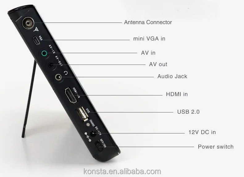 Car Using Mini Tv Dvbt Dvbt2 Isdb Atsc Portable Tv With Digital Tuner ...