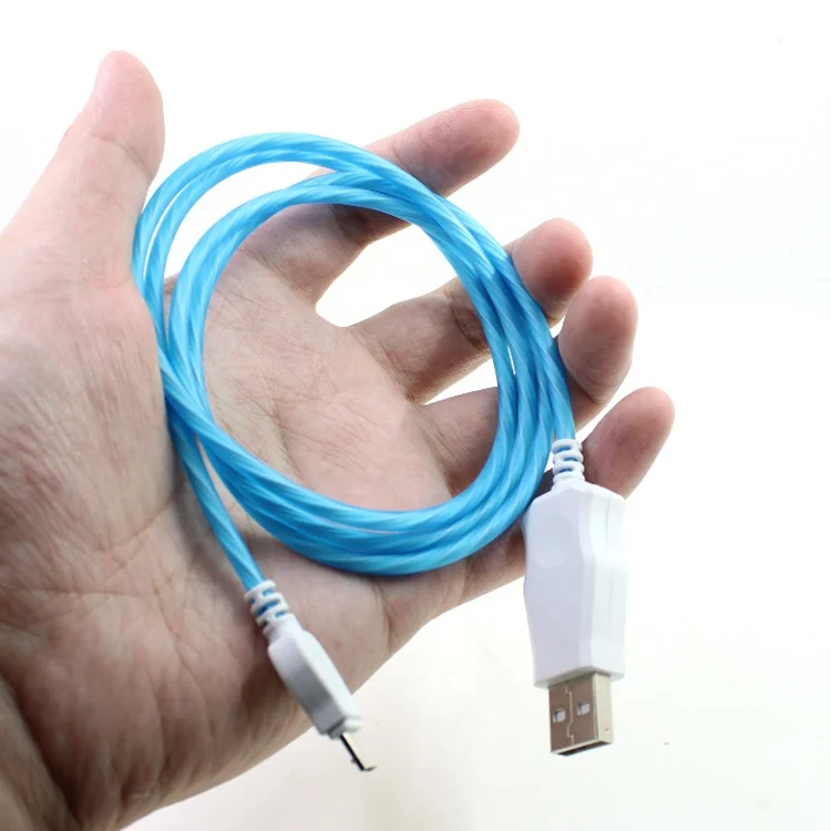 Light up LED Phone Cords - Flowing Lights USB Charging