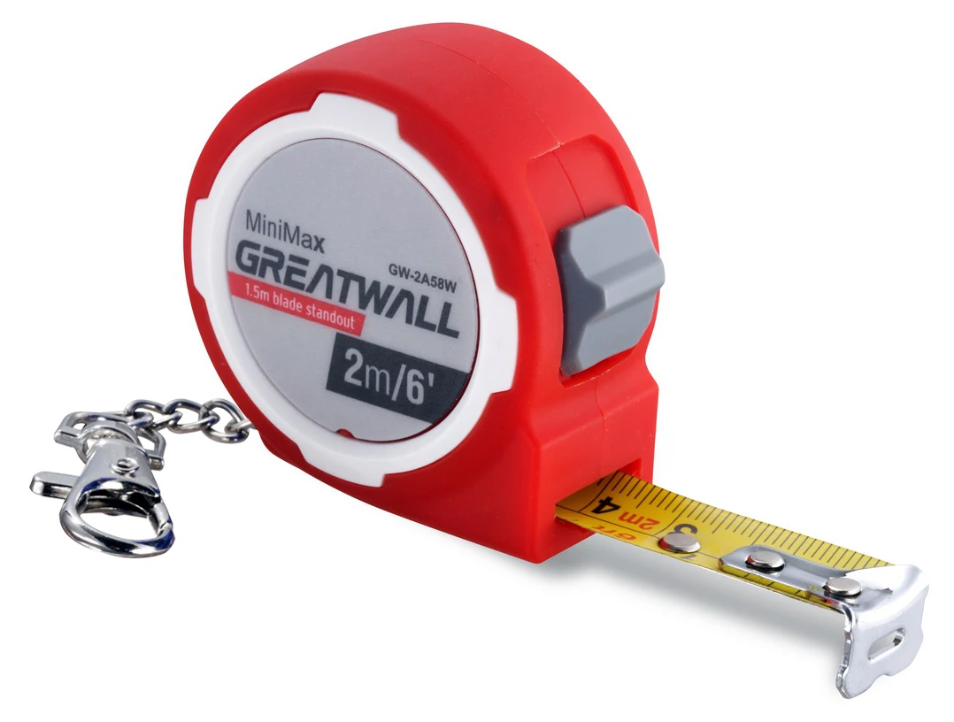 2m Promotional Gift Tape Measure with Keychain & Custom Logo