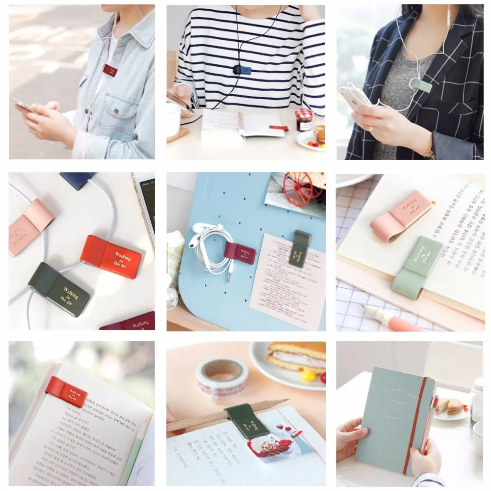 China Factory Custom Leather Magnetic Pen Holder Bookmark - Buy ...