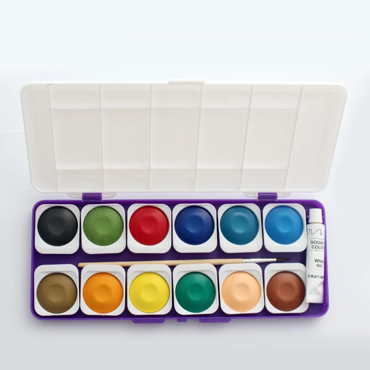 30mm Art Painting Wholesale 12 Color Watercolor Paint Set Professional ...