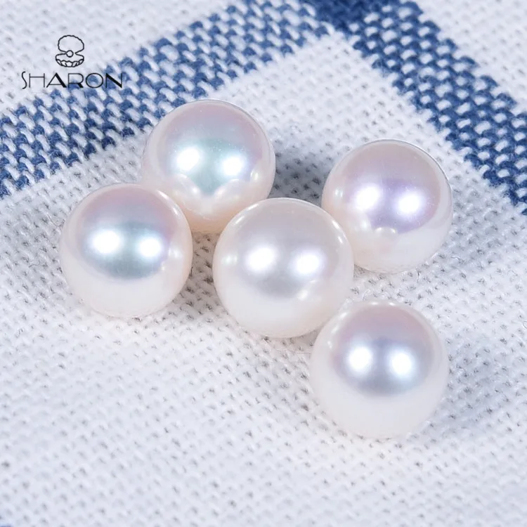 Wholesale AAA High Quality 7-7.5mm White Loose Freshwater Round Pearls ...
