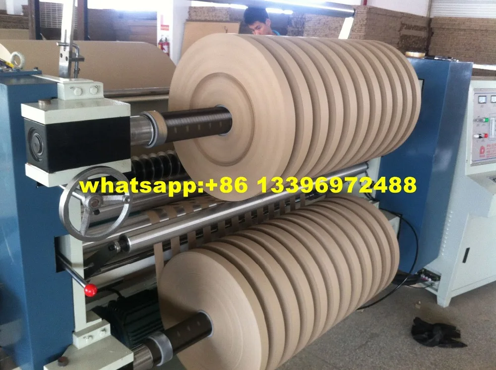 Rebobinadora de rollo Jumbo de papel Kraft, máquina de corte para papel