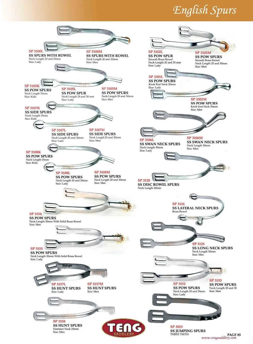 Horse Spurs,Bs Show Spurs With Germany Silver Trim,Sp710301 - Buy ...