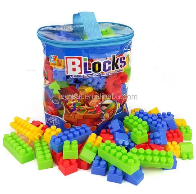 100pcs/bag Classic Educational Big Piece Plastic Building Blocks For ...